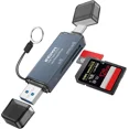 VIGOR- Sd Card Reader Usb 4.0 Memory Tf Adapter Compact Flash 2In1 Gray ...