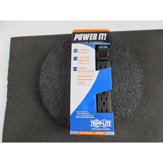 VIGOR- Tripp Lite Power It! 6-Outlet Power Strip, 6 Ft. Cord, Black ...
