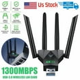 VIGOR- Usb 3.0 Wireless Wifi Adapter 1300Mbps Long Range Dongle Dual ...