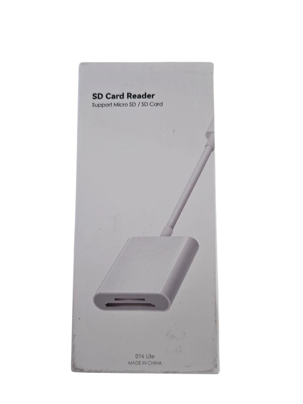 VIGOR- White Sd Card Reader Usb-C Lightning Adapter For Iphone Ipad Sd Microsd Slot - Walmart.com