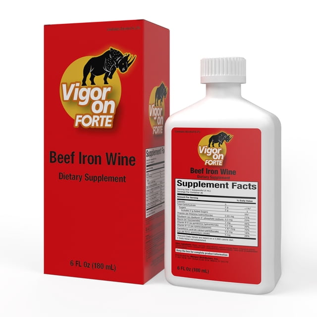 VIGORON FORTE Appetite Booster, Iron Supplement with B-Complex, Vegan ...