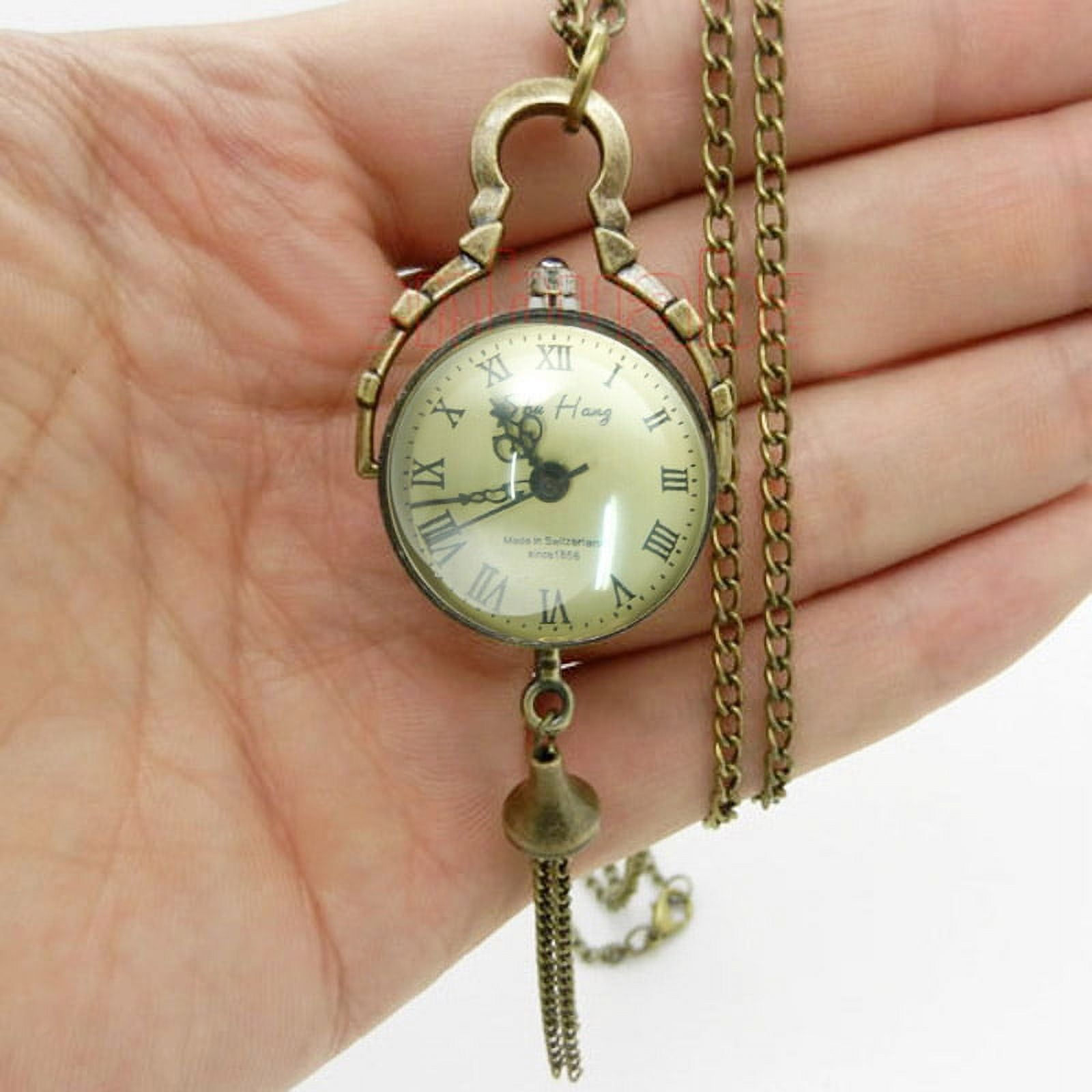 VIGOROSO Antique Vintage Pocket Watch Mechanical Wind up Watch 26mm ...