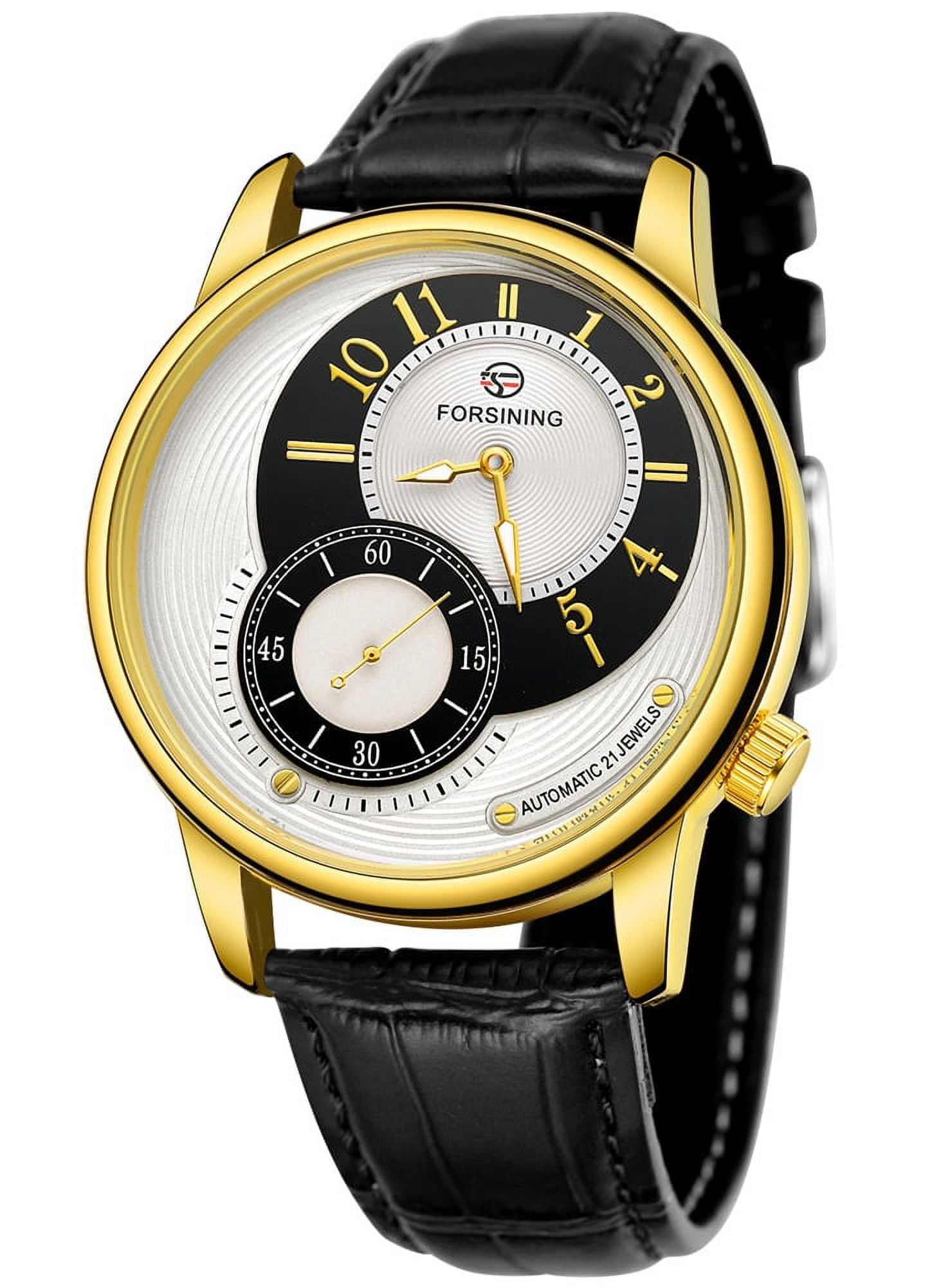 VIGOROSO Luxury Automatic Watch for Mens Self-winding 21 Jewels ...