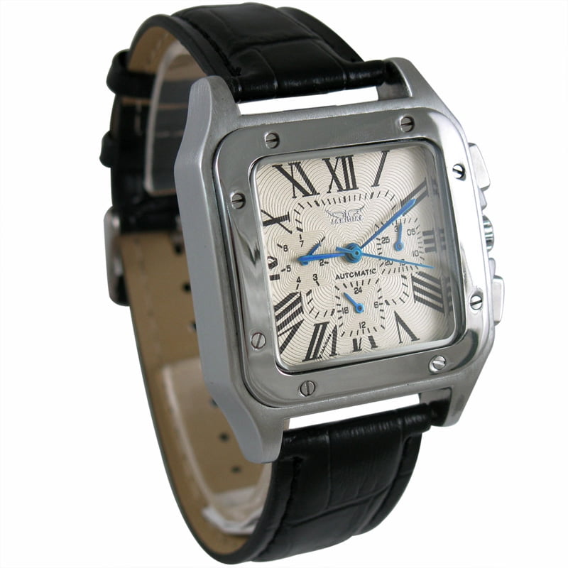 VIGOROSO Men's Automatic Mechanical Selfwind Real Sub-dial Calendar ...