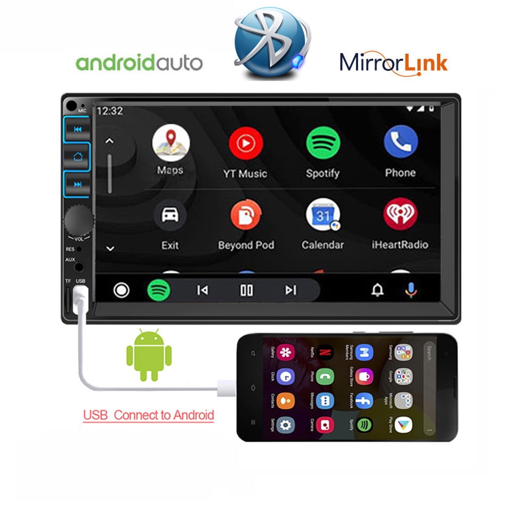 VIGORTHRIVE Universal Double 2 Din 7'' Car Stereo Radio HD Touch Screen ...