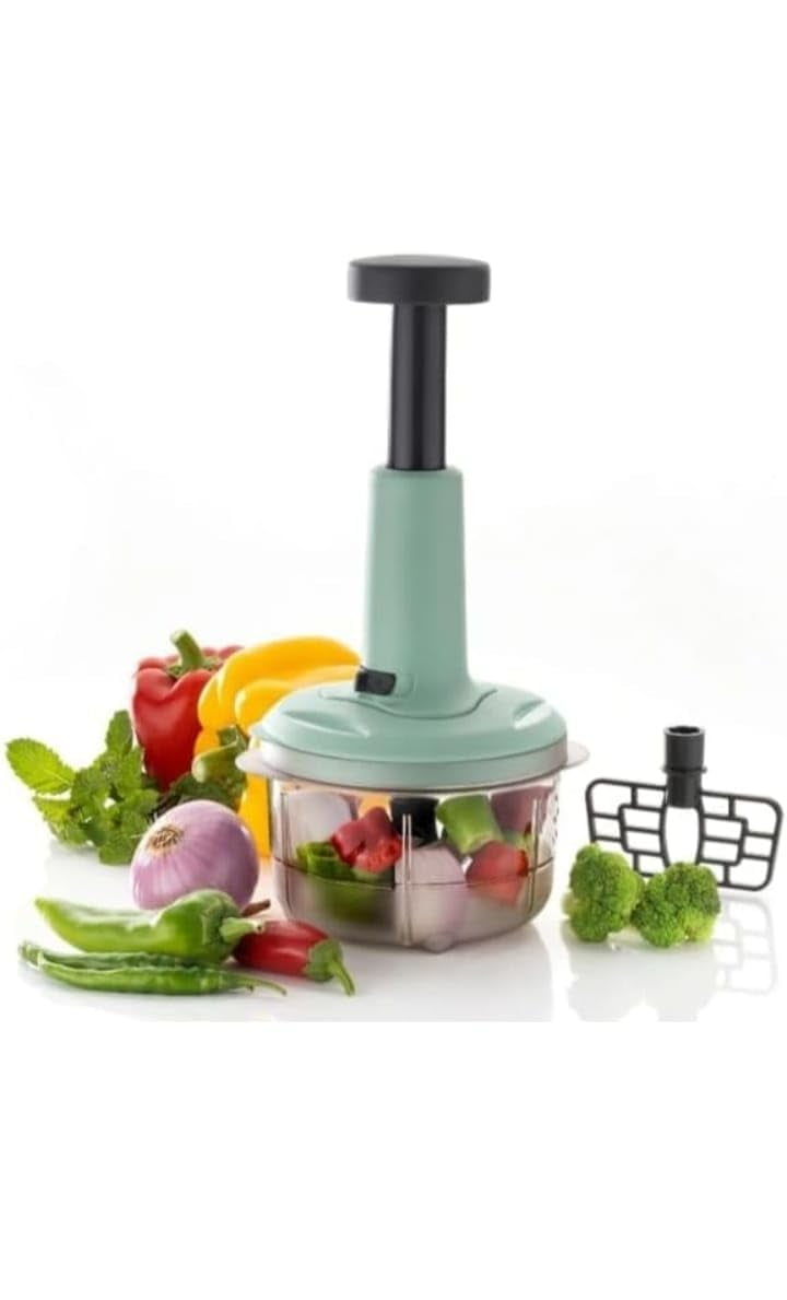 VIIVSC Kitchen Premium Manual Food Chopper 500ml Manual Hand Press ...