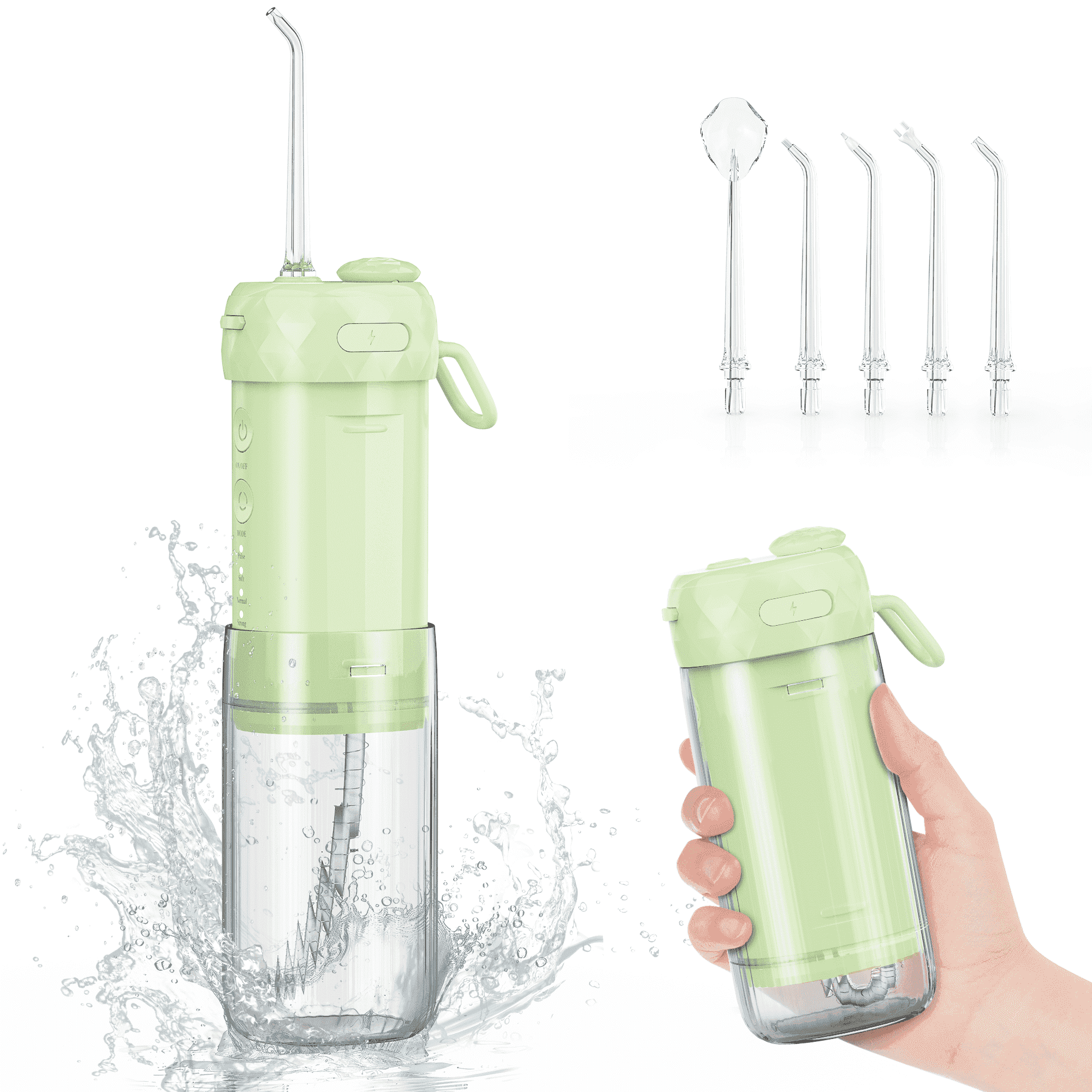 VIIWII Portable Water Flosser for Teeth Mini Cordless Rechargeable with ...