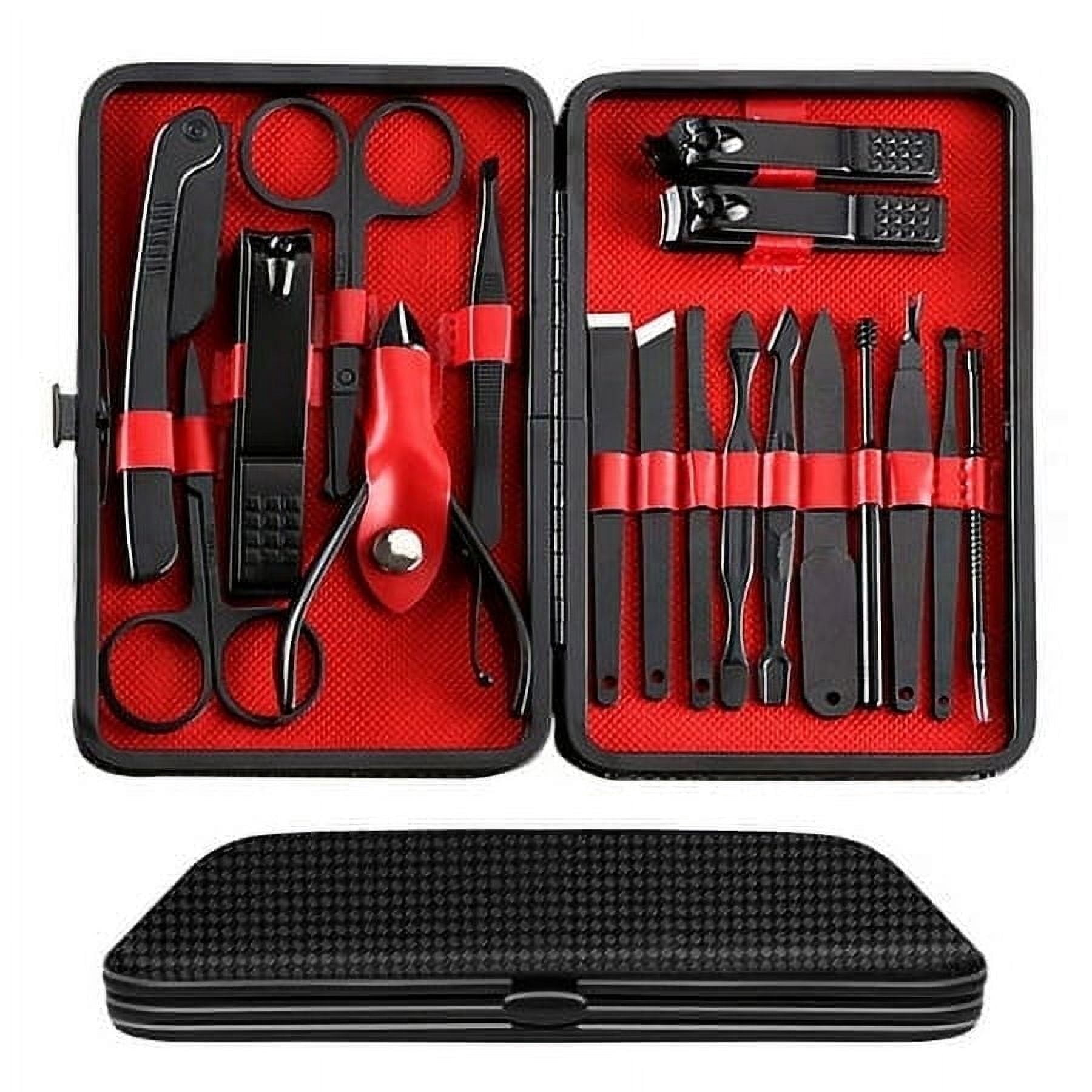 VIIWII 18pcs Nail Trimming Set, Stainless Steel Manicure Scissors ...