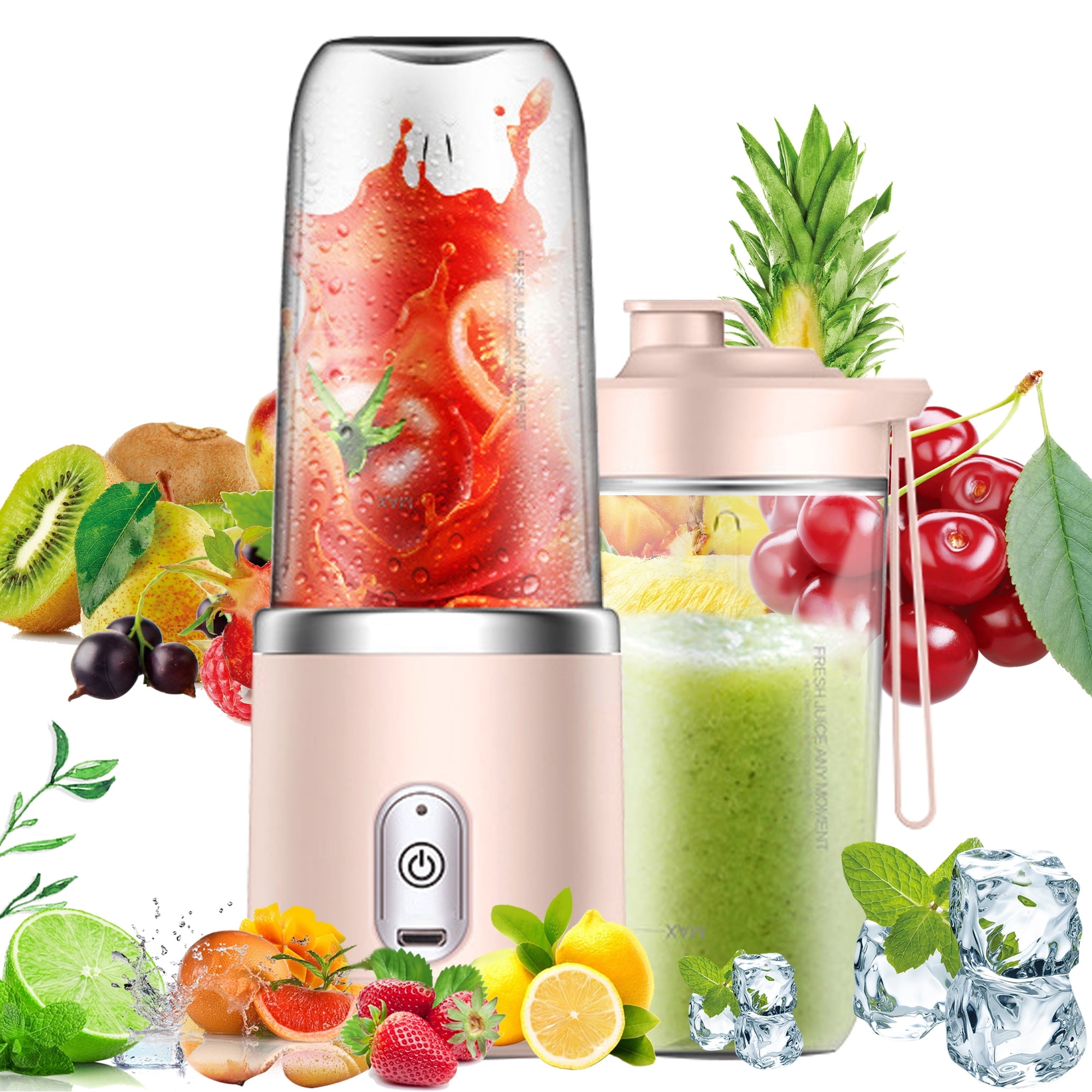 UUGEE Portable Personal Blender, Small Cordless Battery Operated Mixer ...