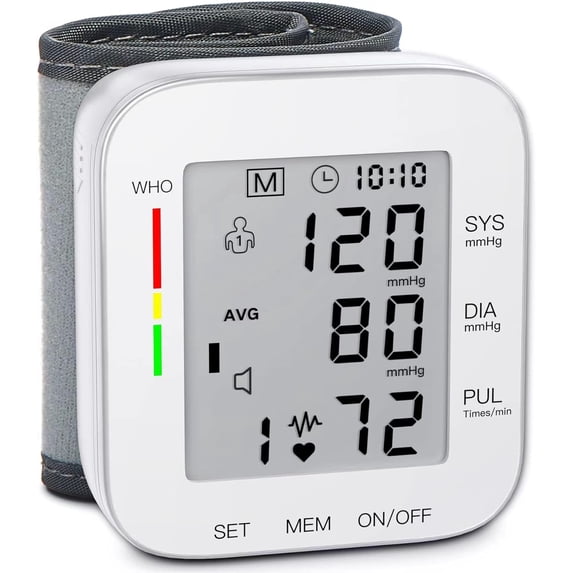 VIIWII Rechargeable Blood Pressure Monitor with LED Digital Display ...