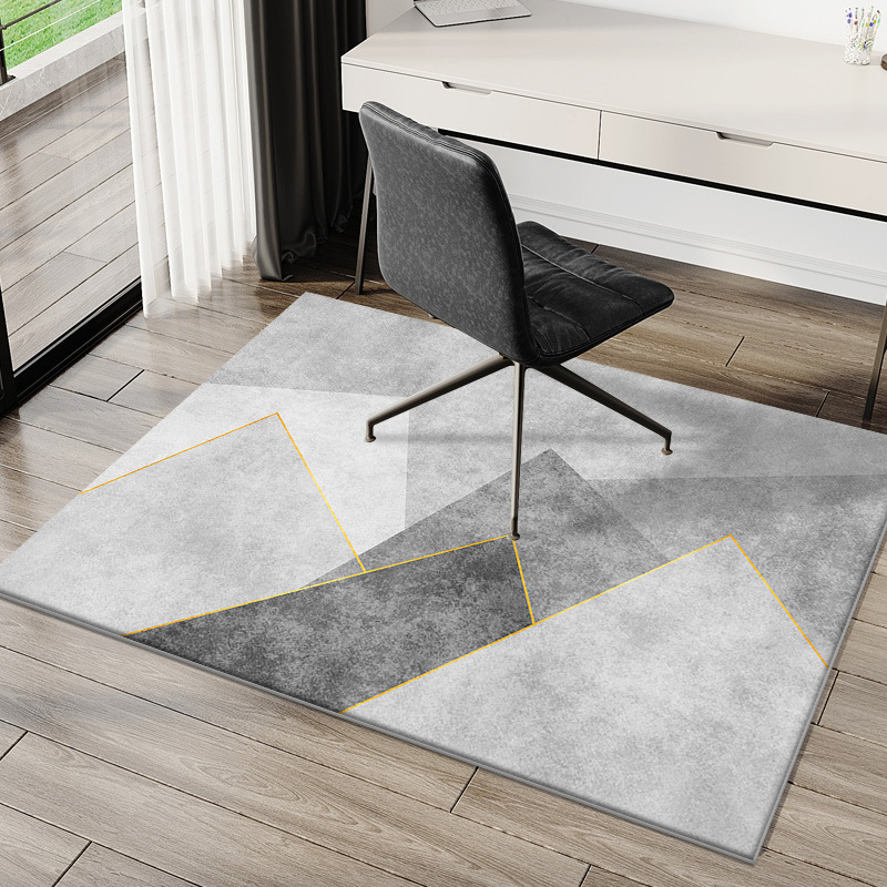 VIKAMA Nordic Geometric Carpet Learning Office Computer Desk Non-Slip ...