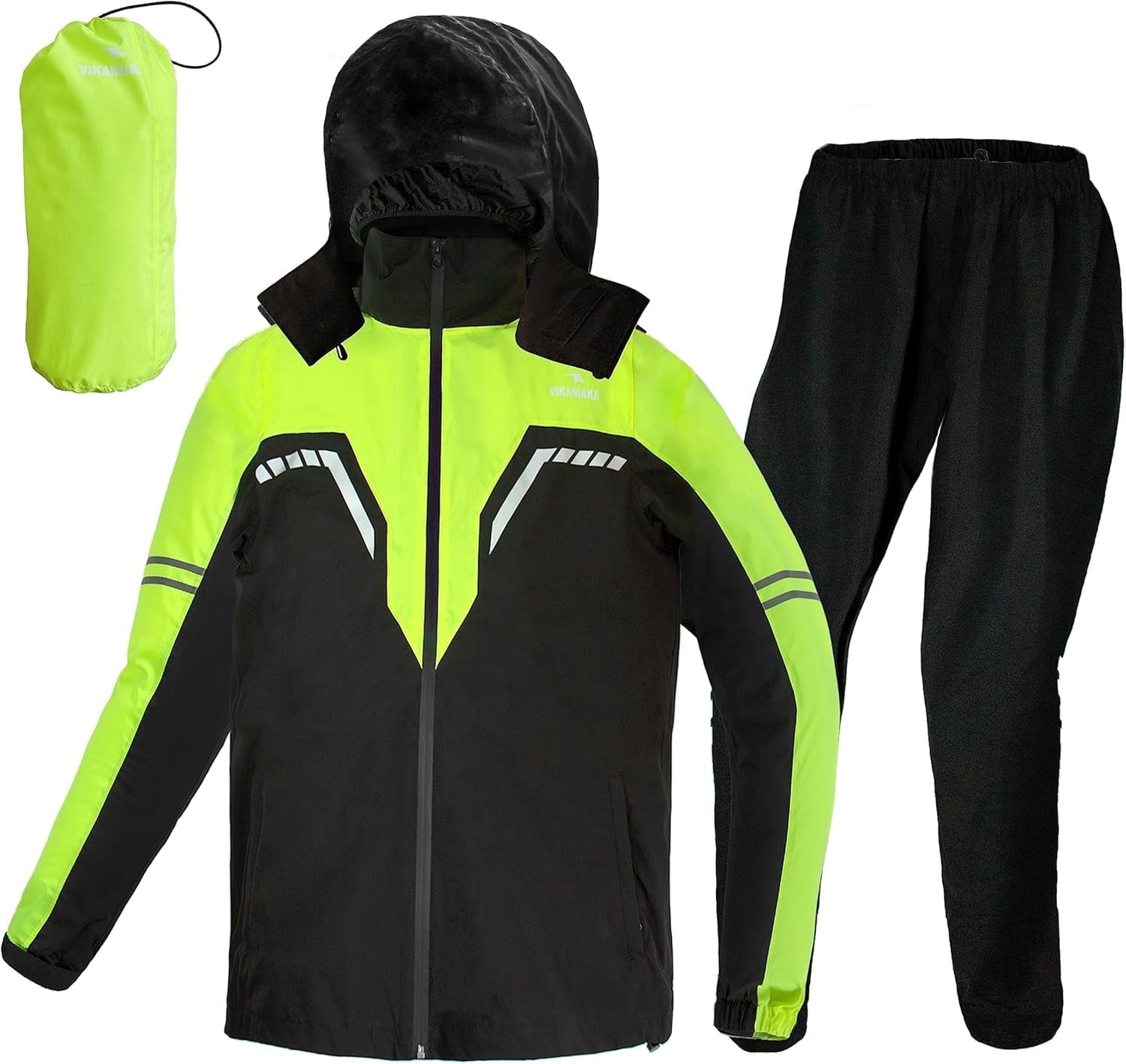VIKAMAKA Motorcycle Men's Rain Suit,Waterproof Breathable Lightweight ...