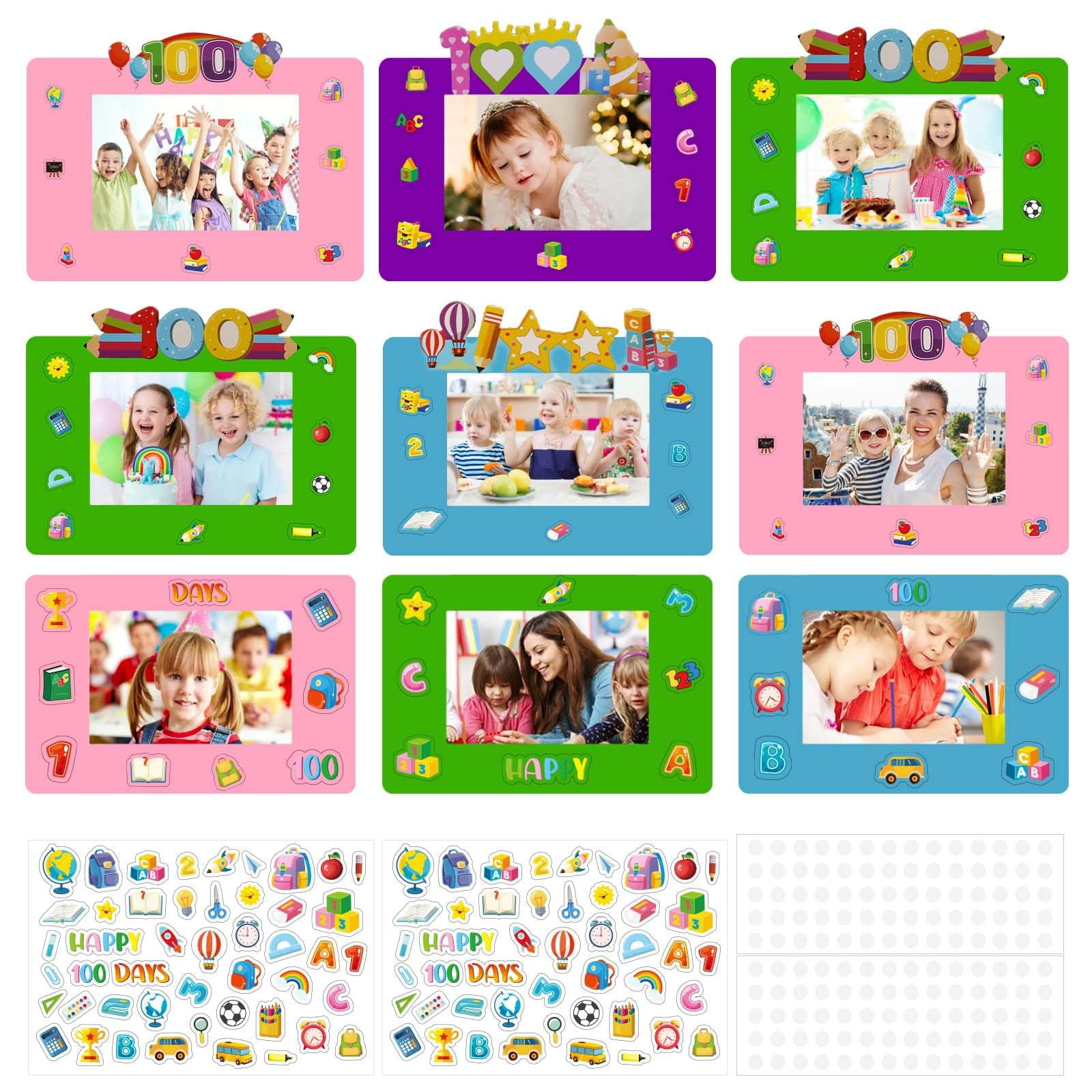 VIKILON 24 Pack Paper Picture Frames Kids Craft Kits School Classroom ...