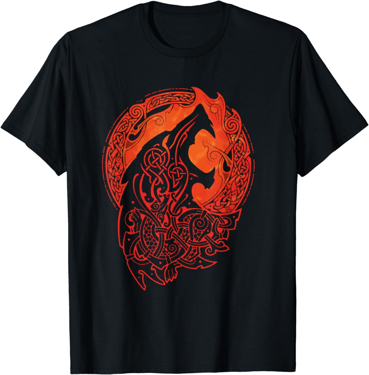 VIKING CELTIC FENRIR - WOLF OF ODIN VIKING T-Shirt - Walmart.com