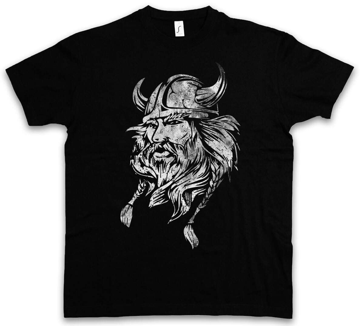VIKING HEAD I T-SHIRT Runen Walhalla Odin Thor Kopf Vikings Odhins Wikinger - Walmart.com