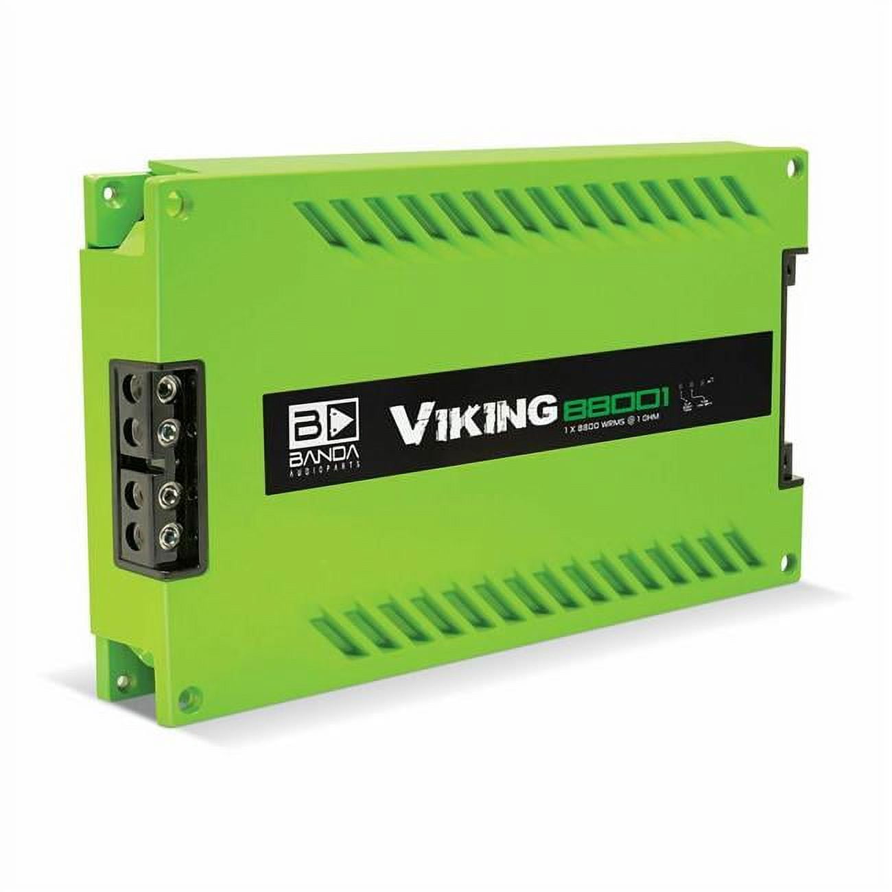 Banda VIKING8800.1GREE Mono Amplifier, 8000W 1 Ohm Car Audio for Bass ...