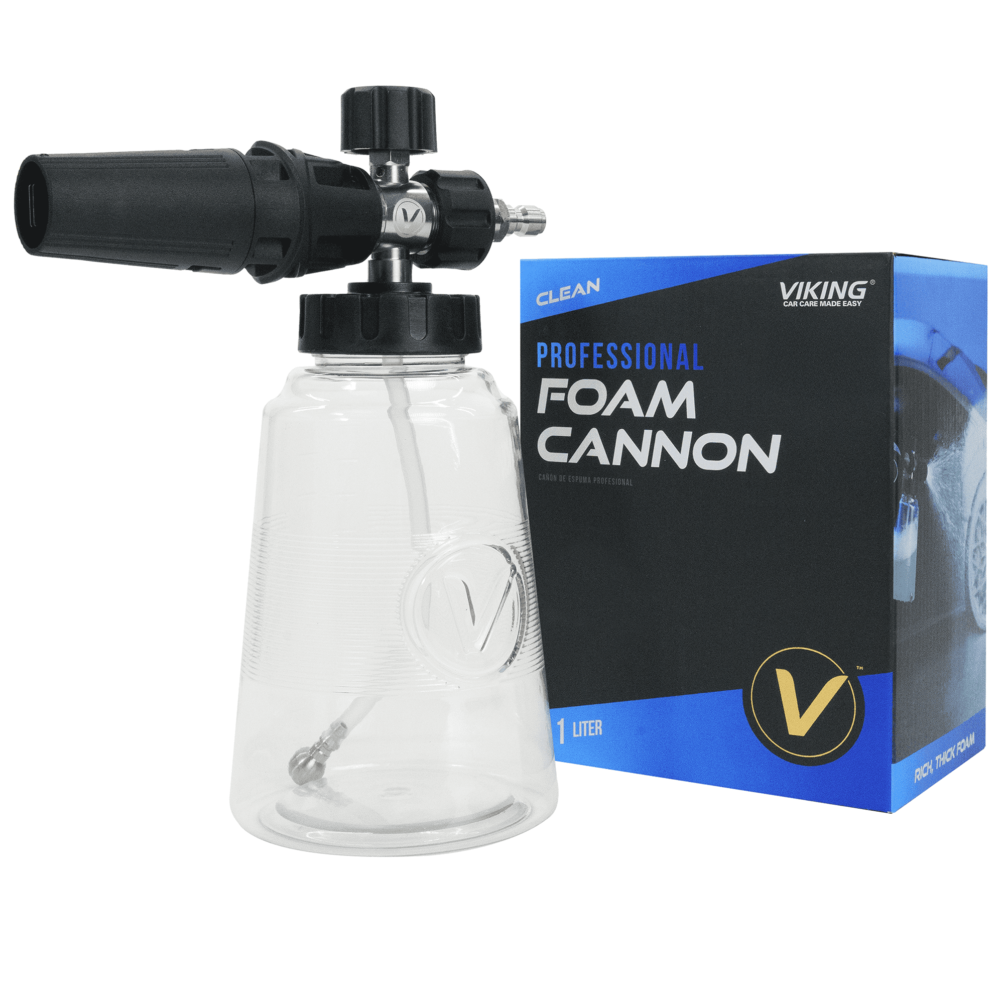 VIKING Professional Foam Cannon for Car, Adjustable Spray Nozzle, 1.1 ...