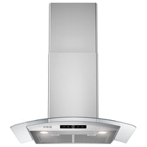 VIKIO 30 in. Wall Mount Range Hood, 800 CFM, Convertible Ducted ...