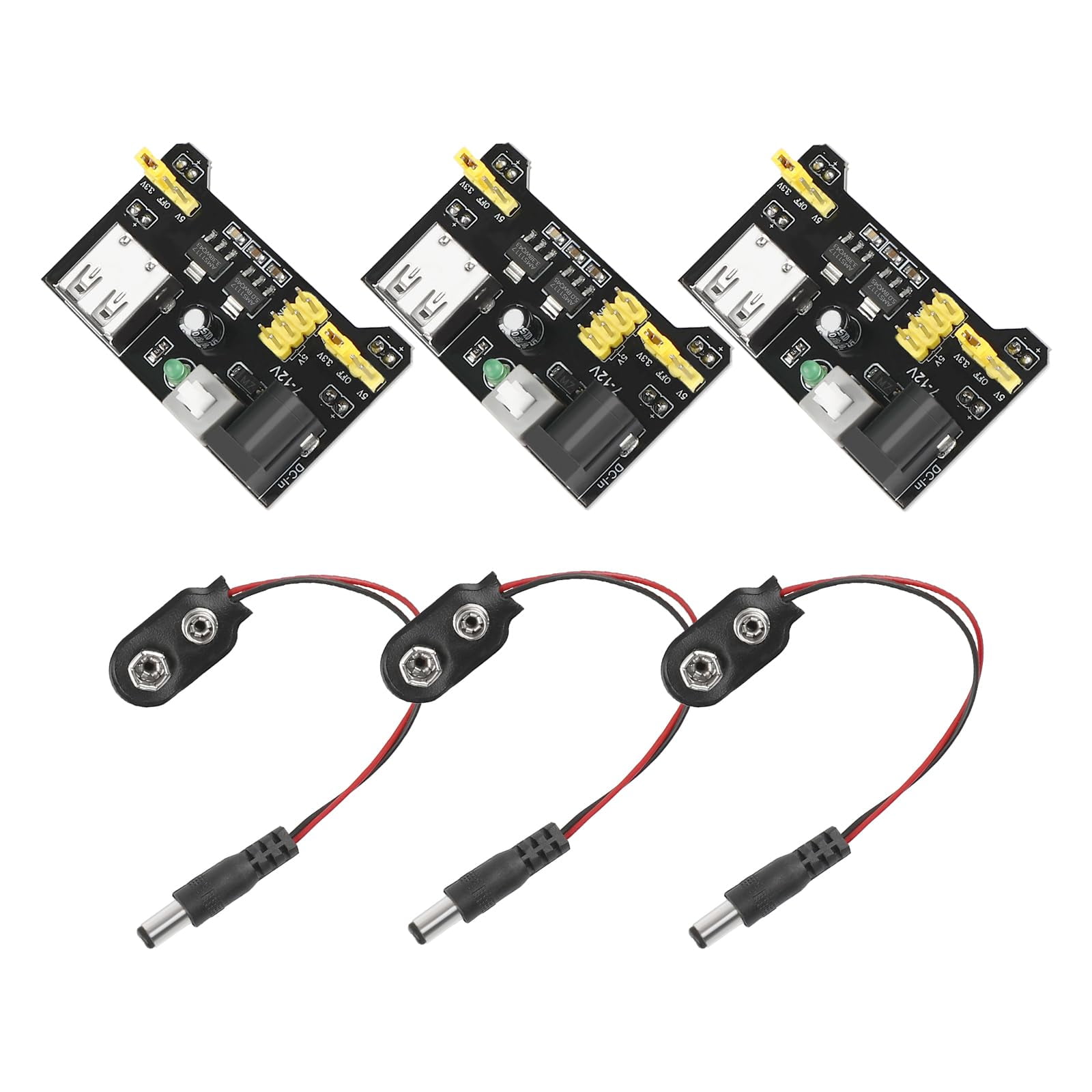 VILHTL 3.3V 5V Power KEF16 Supply Module for Solderless Breadboard ...