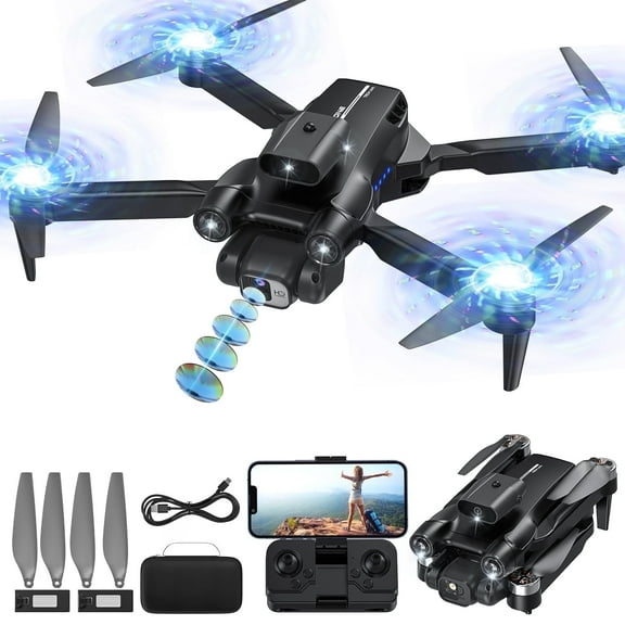 Foldable Fpv Drone Dual 1080P Wifi Camera Electronic Regulation Gesture ...