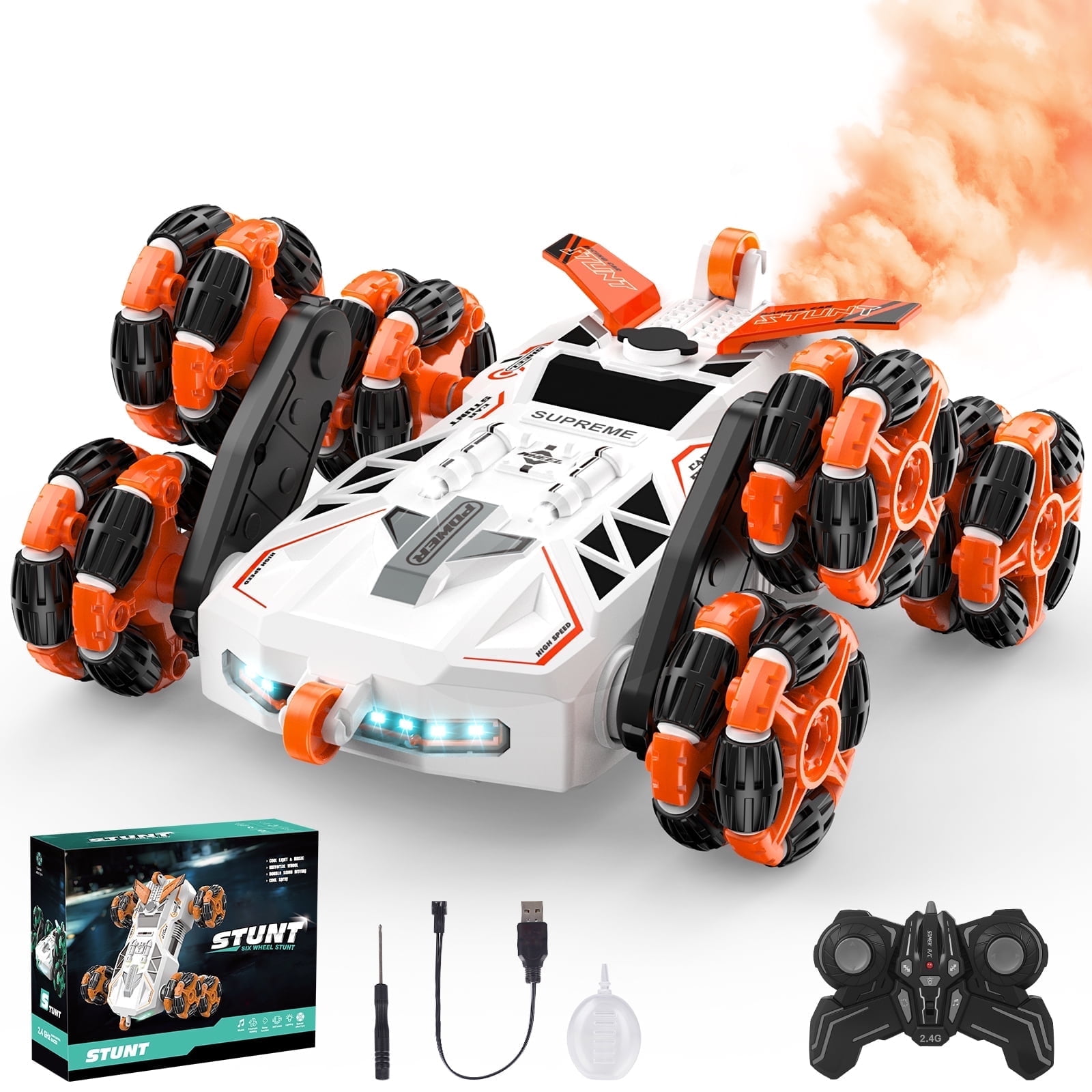 VILINICE Remote Control Car, 6WD Transforming RC Stunt Car, 2.4GHz ...