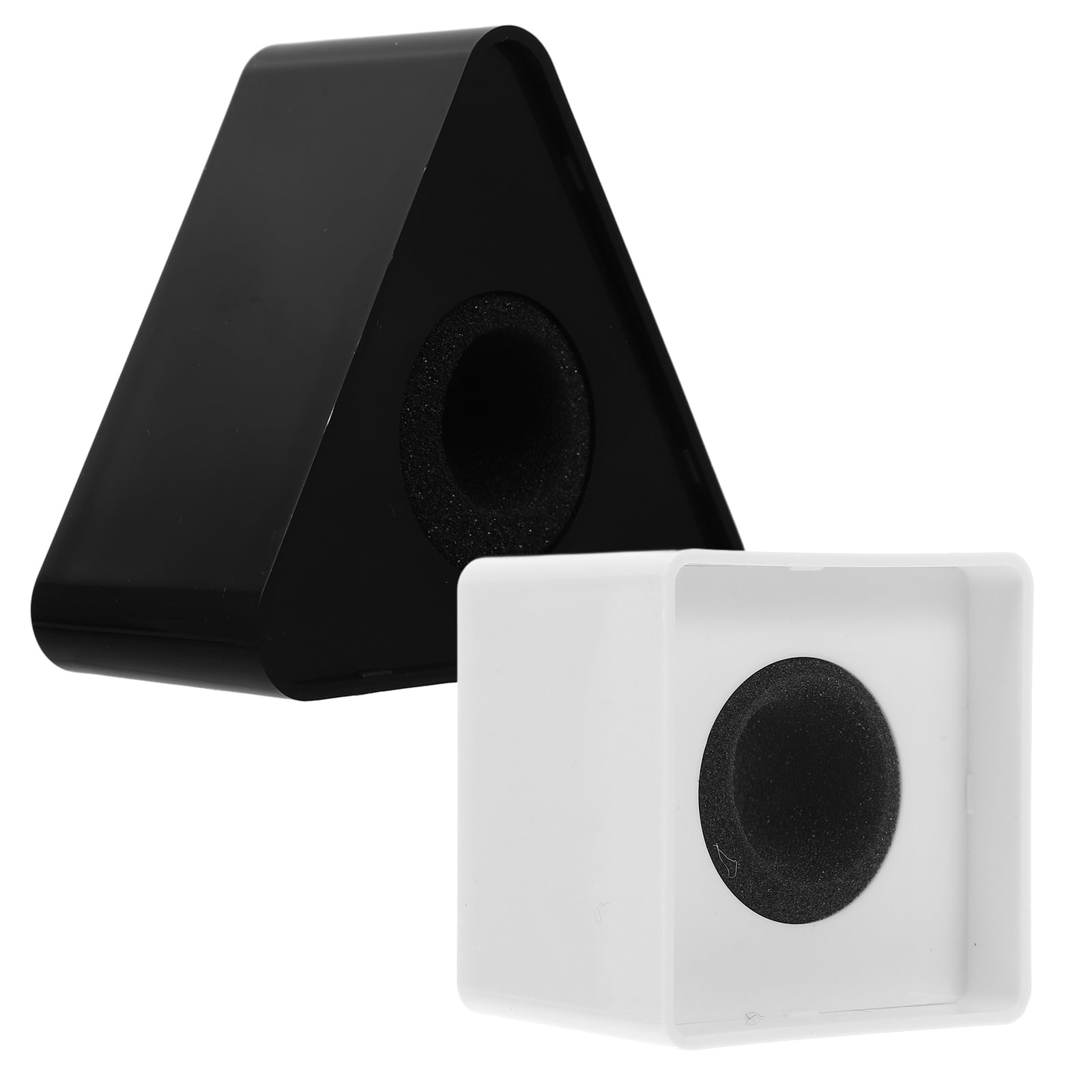 VILLCASE 2 Pcs Microphones Square Shaped Logo Mic Logo Mic Stand ...