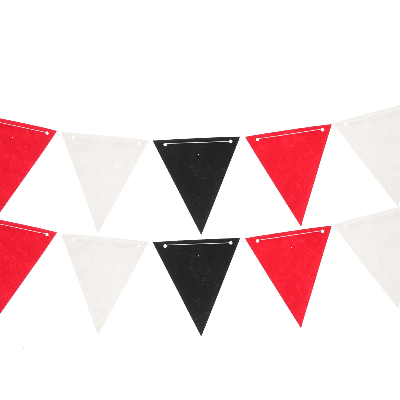 VILLCASE 2 Pcs Red Black and White Pennant Graduation Party Decorations ...