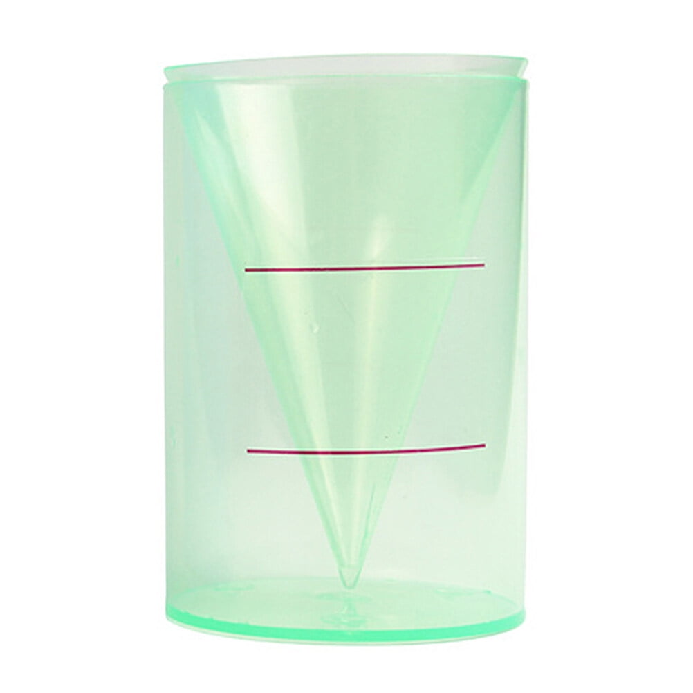 Topbathy 2 Pcs Transparent Geometric Model Math Cylinder Cone Teaching ...