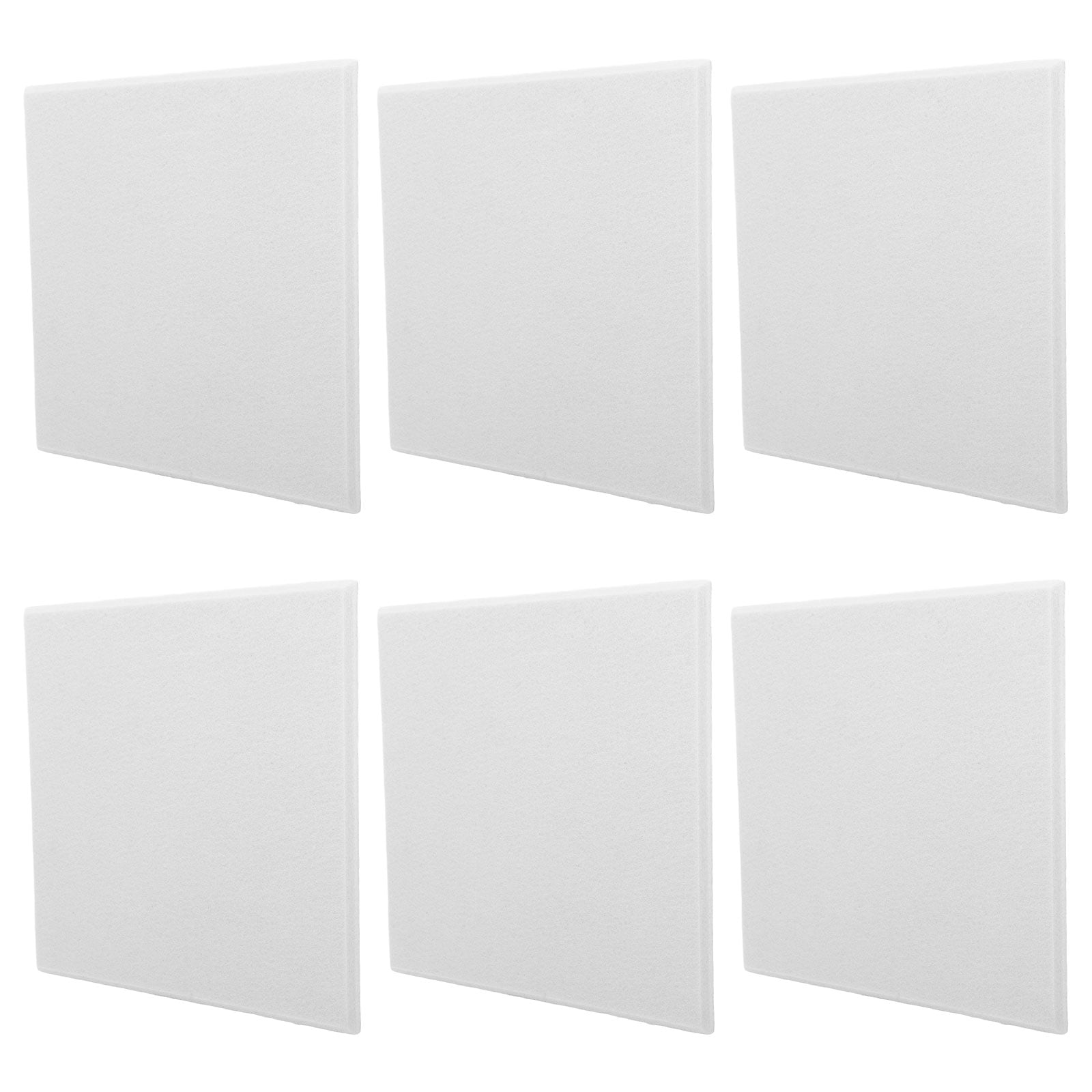 Topbathy 6 Pcs Sound Insulation White Cork Board Soundboard Felt Pin ...
