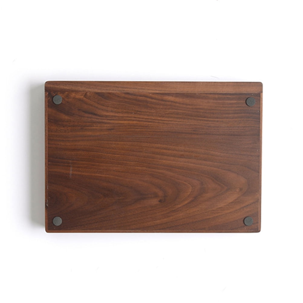 VILLCASE Bin Walnut Drawer Organizer Fine Texture Storage Box Black ...