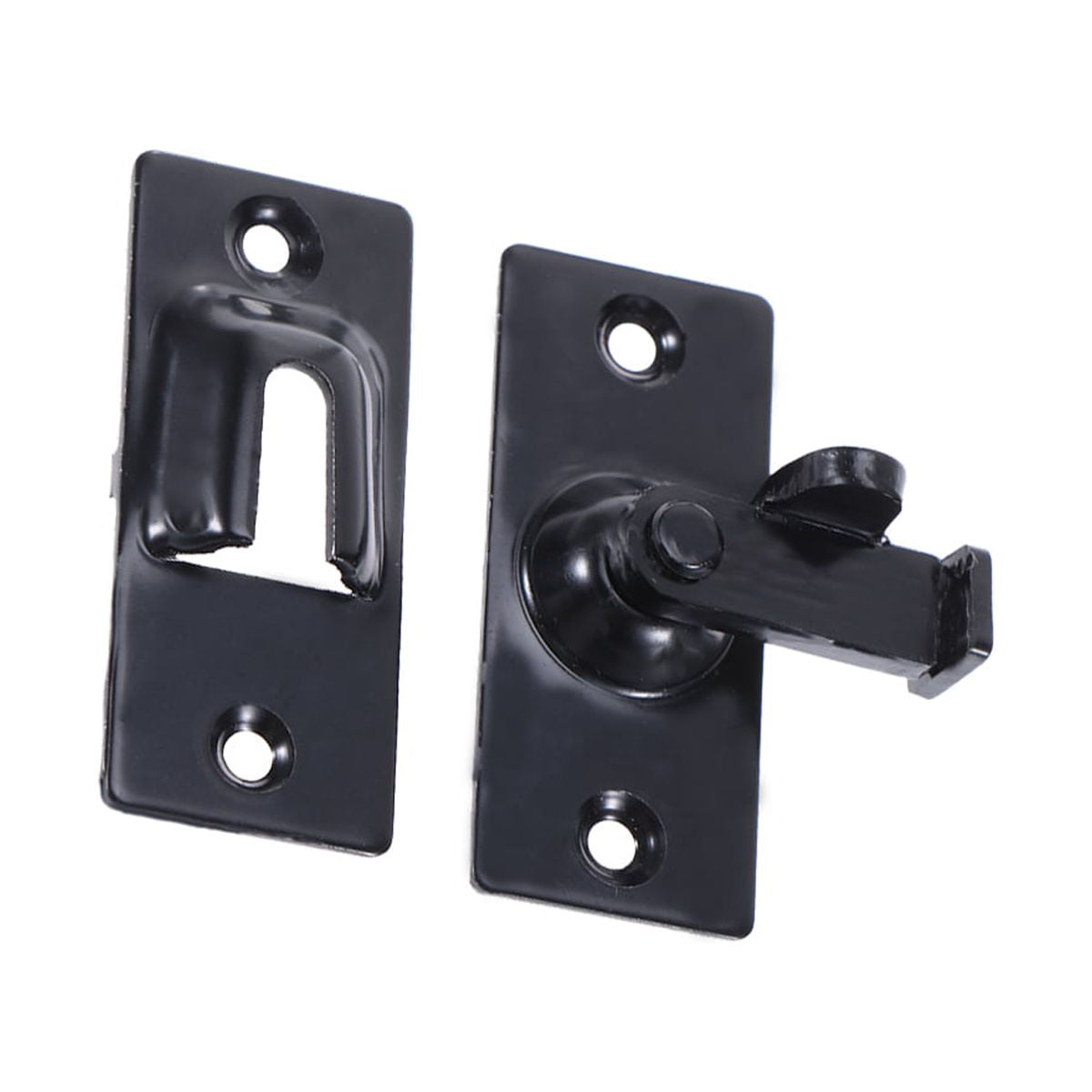 VILLCASE Black Door Knob Lock Bolt Black Sliding Doors Bolts Window ...