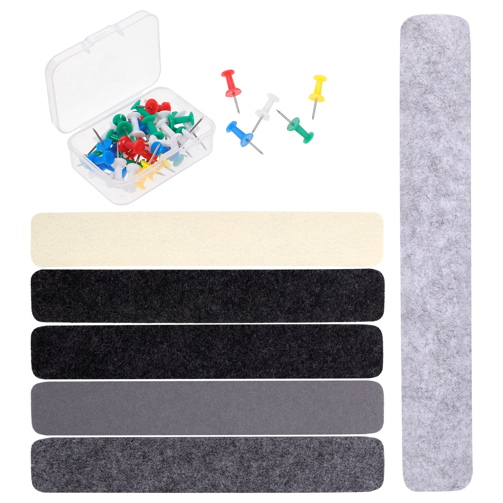 Topbathy Felt Bulletin Board Strips for Walls Decor Assorted Color EVA ...