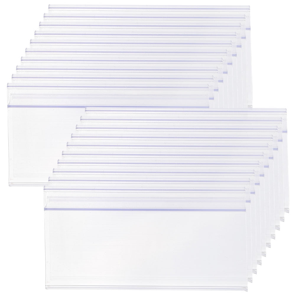 VILLCASE Price Tag Strip Clear Label Holder for Commodity 8X4CM ...