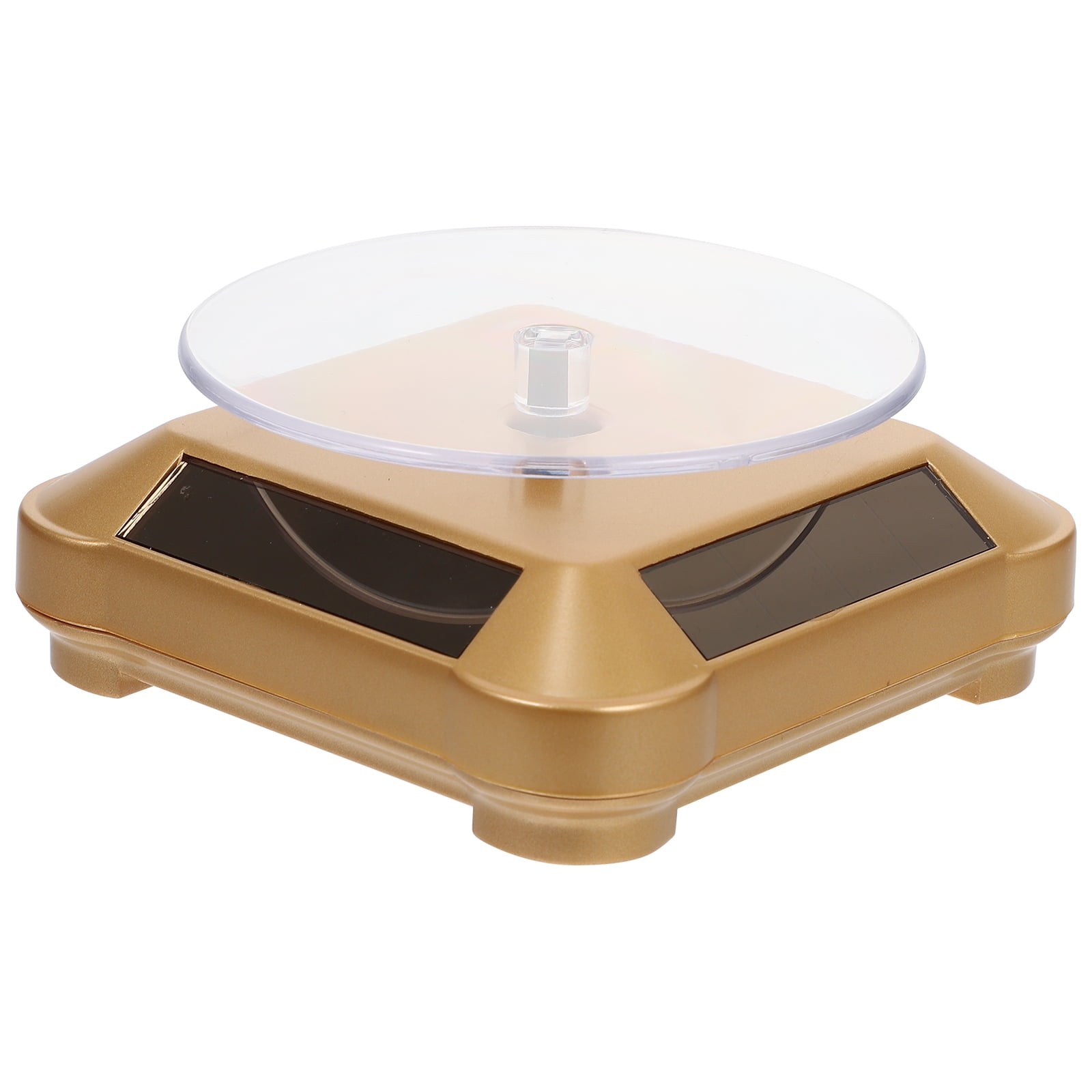 VILLCASE Rotating Display Case Booth Light-powered Stand Watch Holder ...