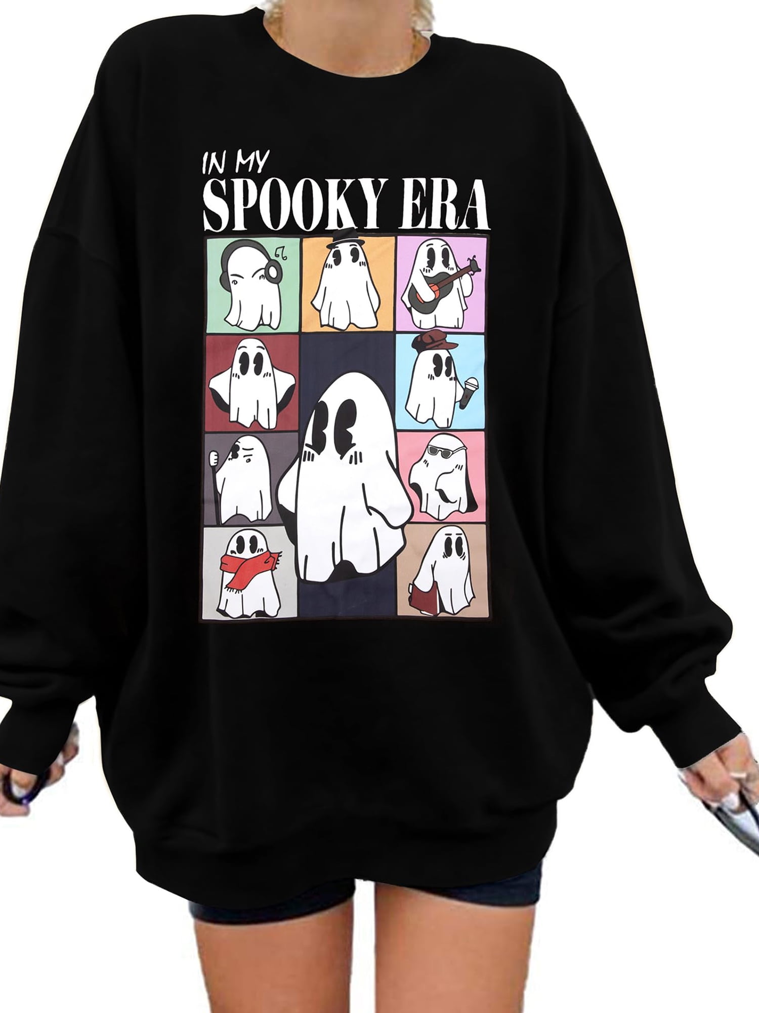 VILOVE Halloween Sweatshirts for Women in My Spooky Era Graphic ...