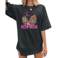 VILOVE Women's Neon Moon Shirts Oversized T-Shirts Classic Country ...