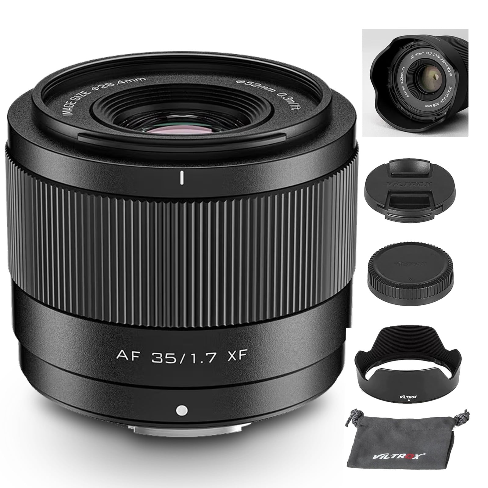 VILTROX 35mm F1.7 XF Mount Lens, Large Aperture APS-C STM Auto Focus ...