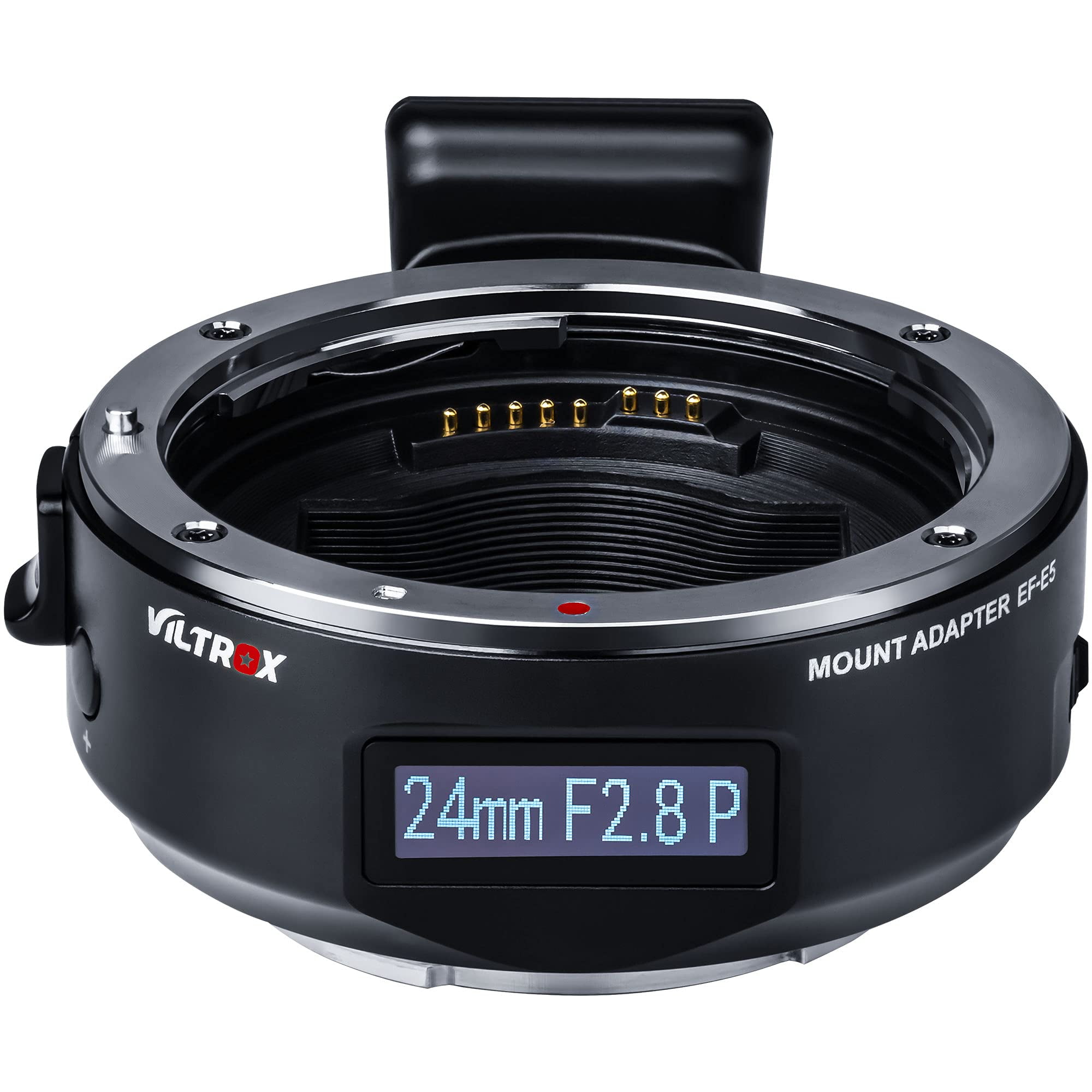 VILTROX EF-E5 Lens Adapter for Sony E Mount, OLED Display Auto Focus Lens Mount Ring Compatible ...