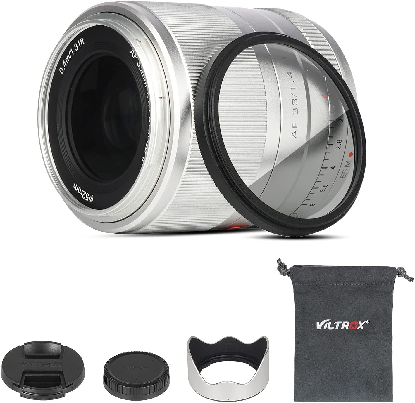 VILTROX EF-M 33mm f/1.4 F1.4 EOS M Mount Autofocus APS-C Prime Lens ...