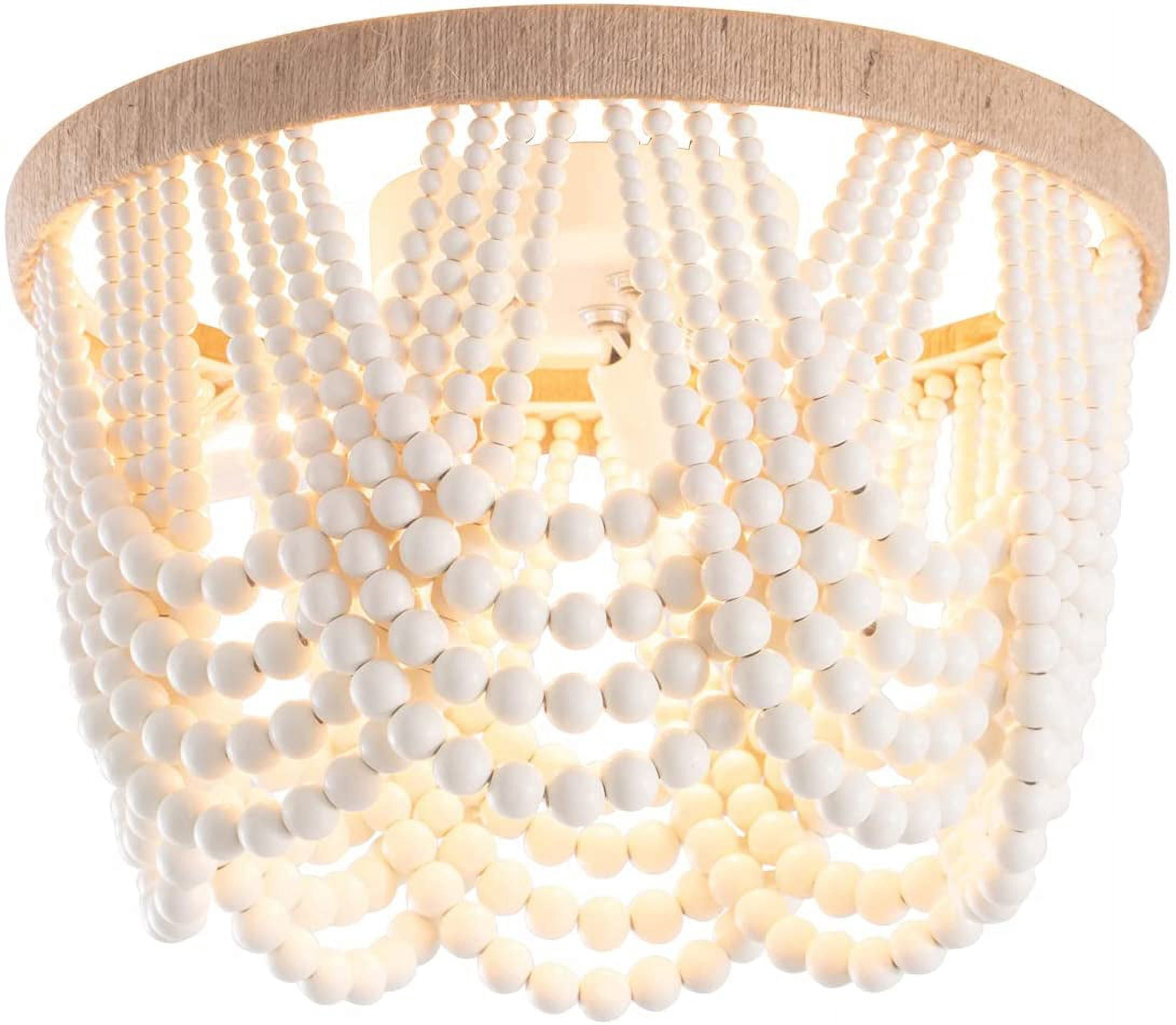 Beaded Flush Mount Light