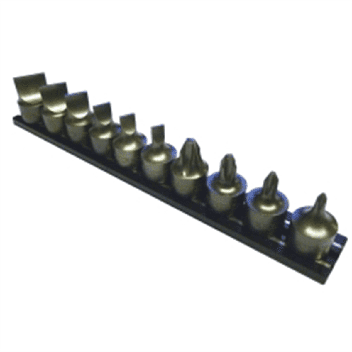 VIM Tools 10-Piece Half Cut, Flat and Phillips Head Screwdriver Set - 3/8 in. Square Drive ...