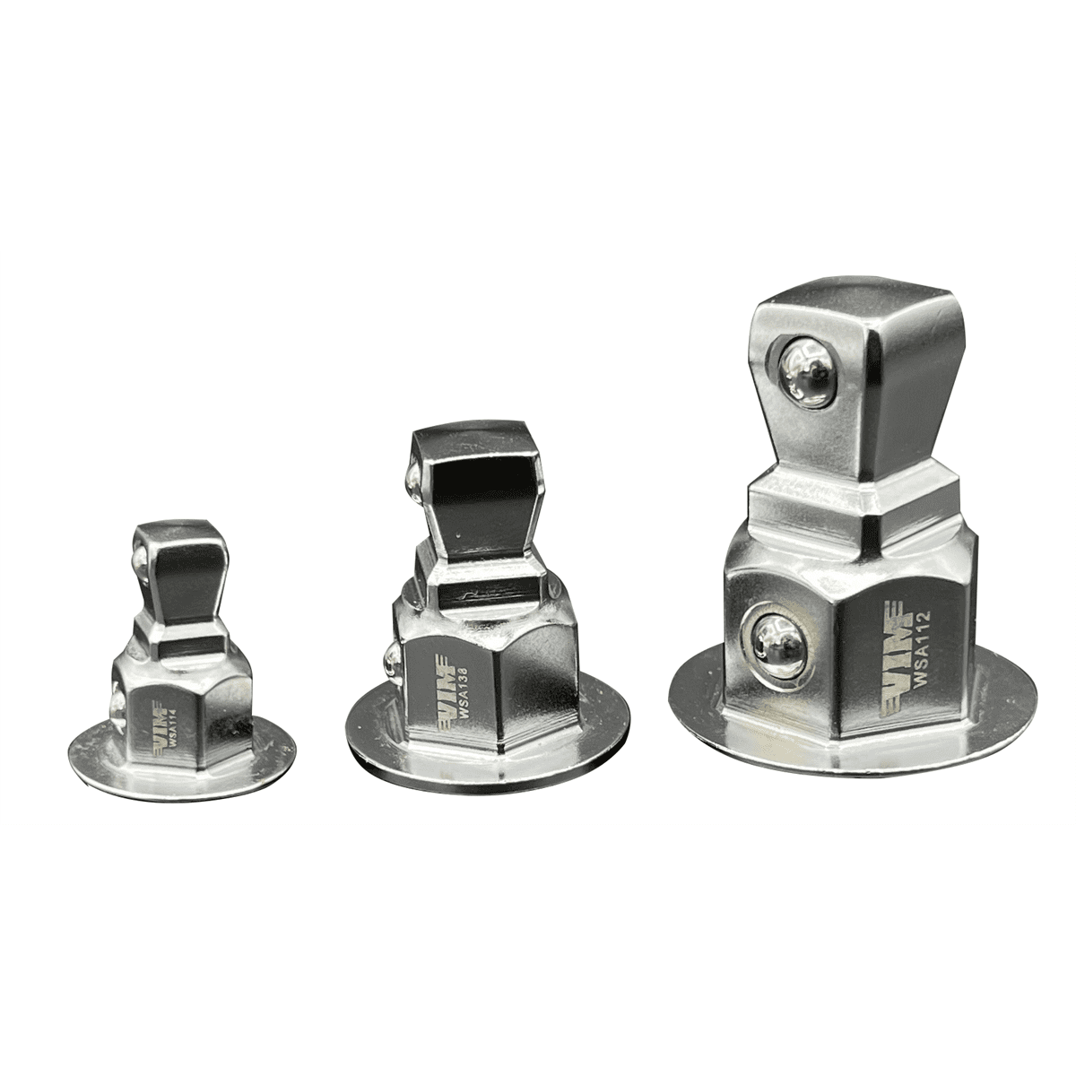 VIM Tools WSA100 Wrench to Socket Adapter Set Wobble Drive Access ...