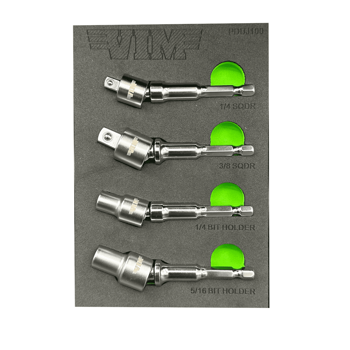 Vim 4 Piece Power Drive UJ Adapter Set, S2 Steel, Lifetime Warranty ...