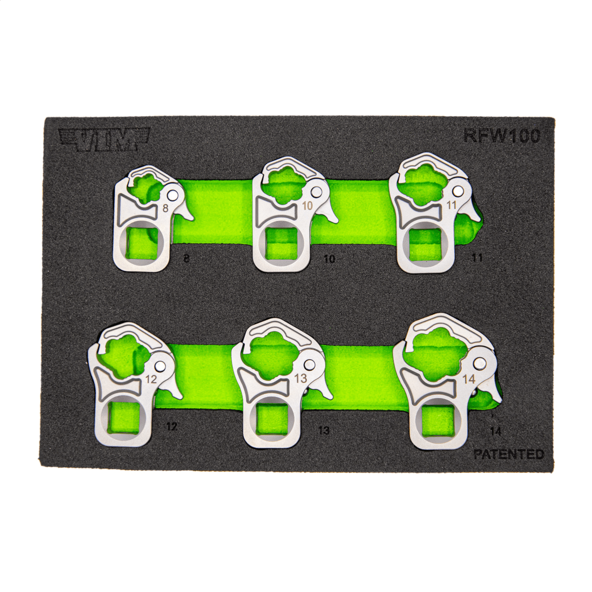 Vim Tools 6 Piece 3 8 Inch Drive Ratcheting Flare Nut Wrench Set 8 10