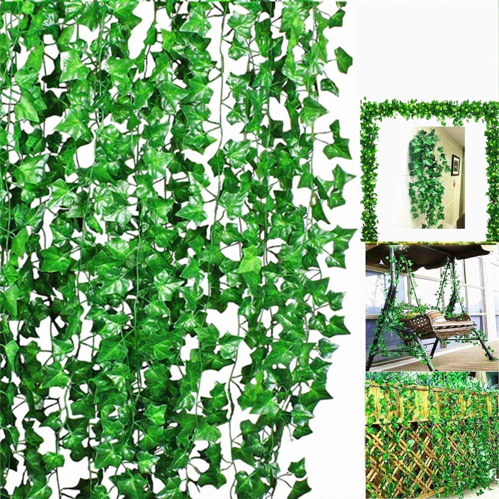 VIMIFORYOU Artificial Plants Garlands Ivy Leaves Creepers (Pack of 24 ...