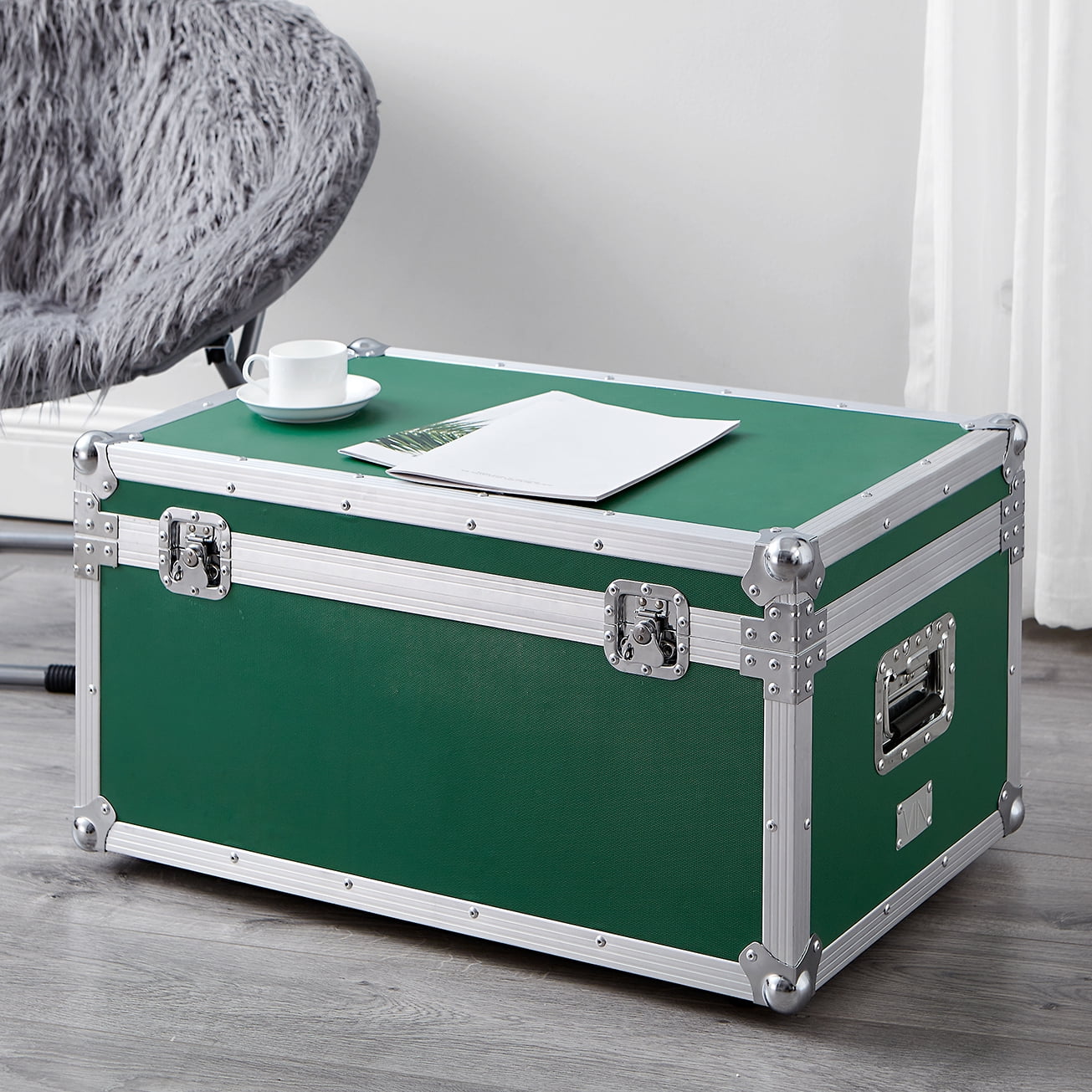 DormCo VIN Armored Trunks, Kelly Green, Durable Storage Solution ...