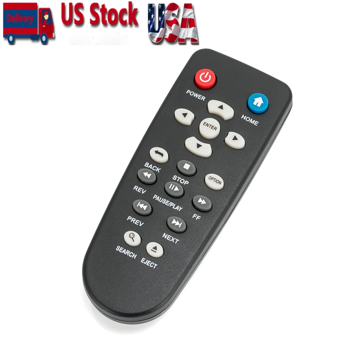 VINABTY Replace Remote Control fit for WD Western Digital Elements TV Live Plus Media - Walmart.com