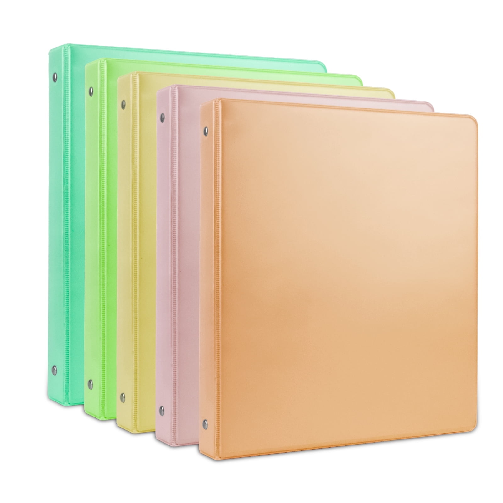 VINAUO 3 Ring Binder, 1 inch Binder with 2 Interior Pockets,200 Sheets ...