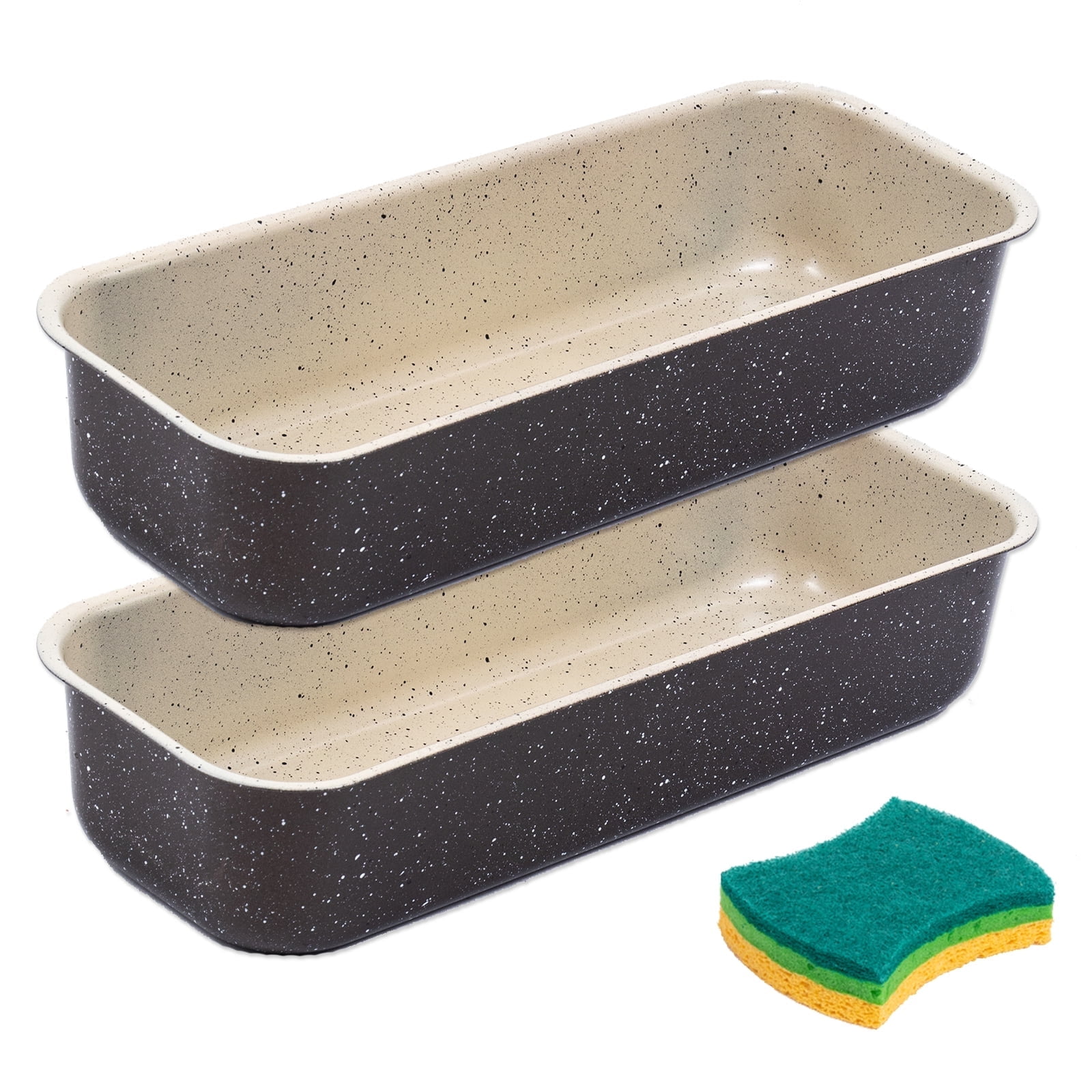 VINAUO 2 Pack Nonstick Bread Pan,13in Carbon Steel Loaf Pan for Baking ...
