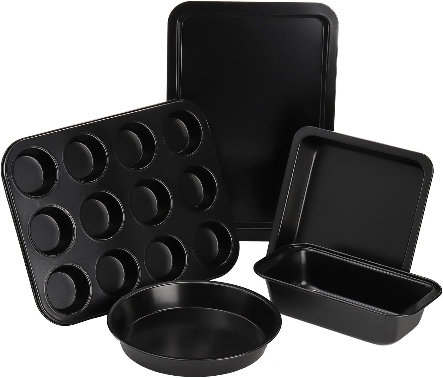 Mainstays 6 Piece Non-Stick Bakeware Sets, Easy for Release and Clean ...